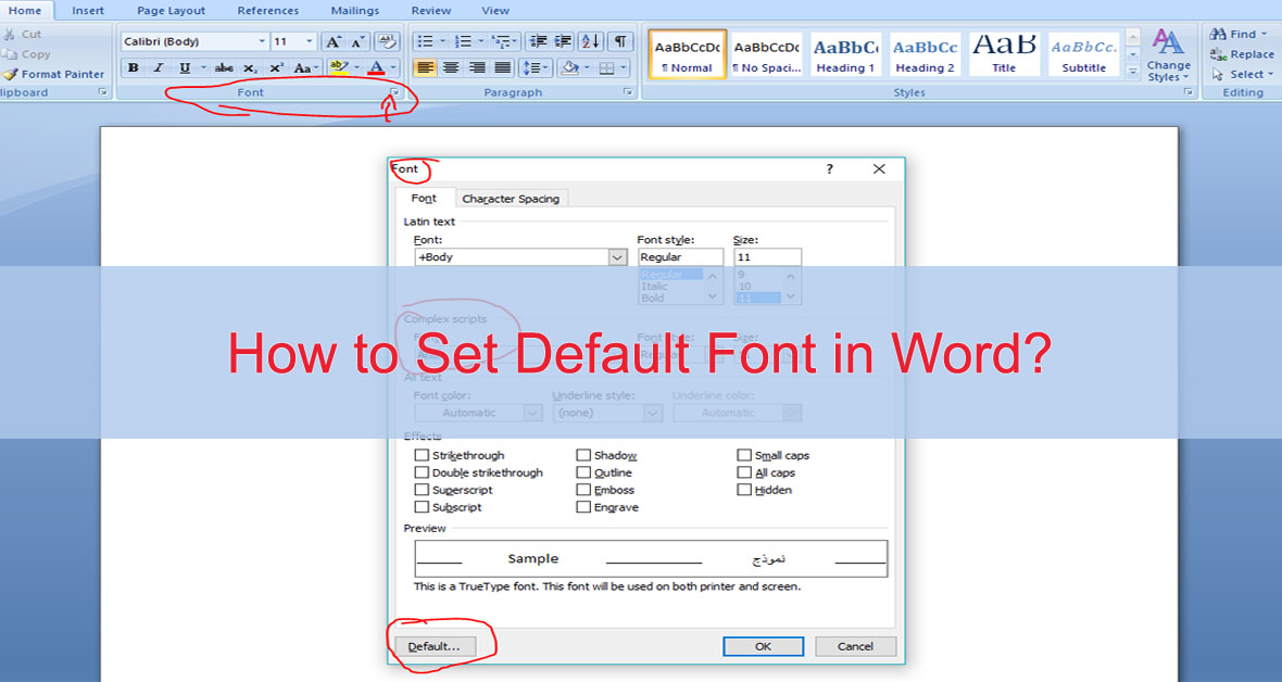 How To Change Default Font In Word 2016 Pc Storesper